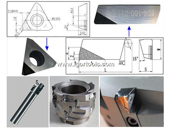 PCD milling inserts,diamond tools,PCD inserts